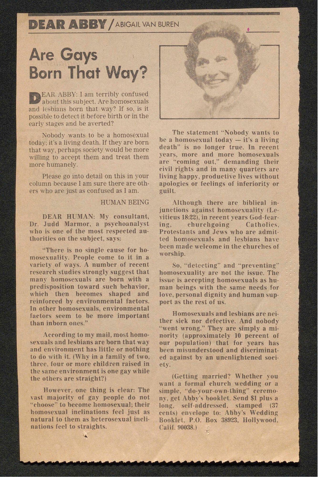 Are Gays Born That Way?